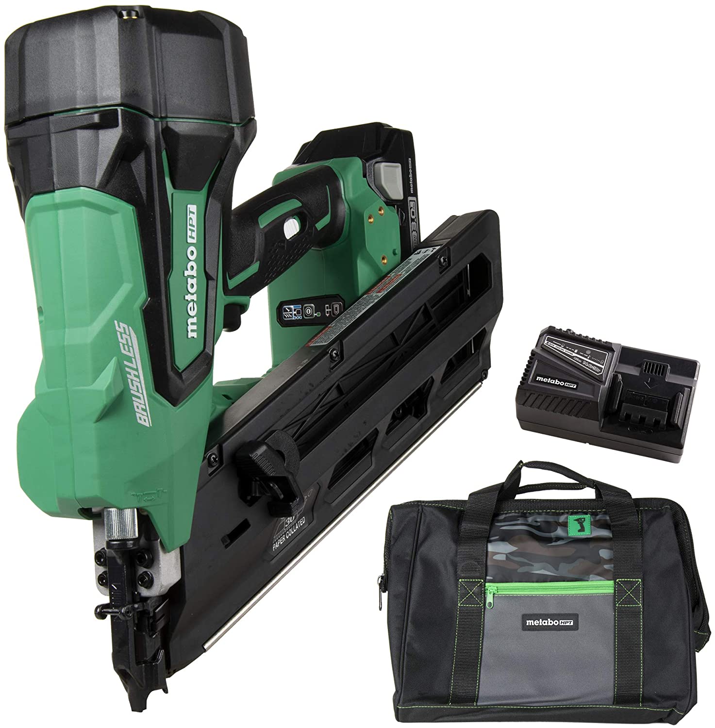 Metabo HPT NR1890DC(S) 18V 3-1/2 Inch 30° Paper Strip Framing Nailer K