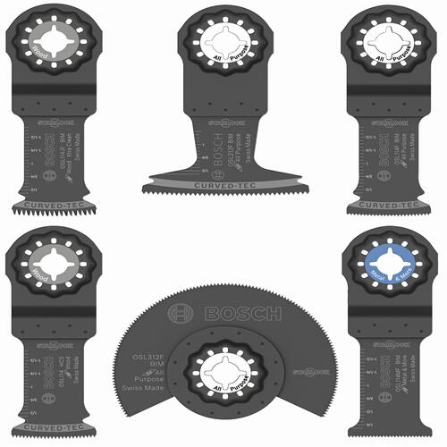 Bosch OSL006 Starlock® Oscillating Multi-Tool Accessory Blade Set 6 pc