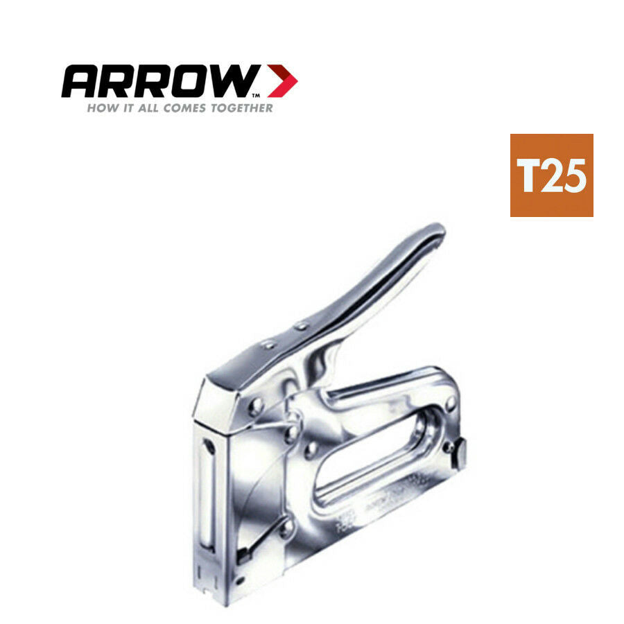 Arrow Fastener Model T25-R Low Voltage Wire & Cable Staple Gun Tacker,